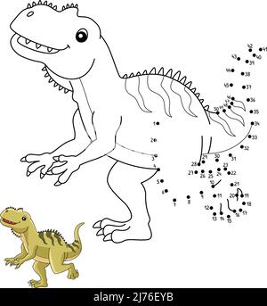 Yangchuanosaurus Coloring Page for Kids Stock Vector Image & Art - Alamy