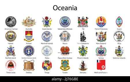 Coat of arms of Fiji - Fiji flag national symbol - vector Fiji emblem ...