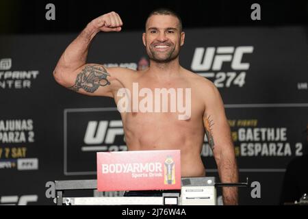PHOENIX, AZ - May 6: Maurício Rua steps on the scale at Hyatt Regency ...