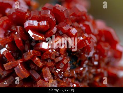 vanadinite, mineral specimen stone rock geology gem crystal Stock Photo ...