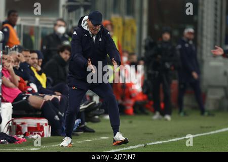 Alexander Blessin (Genoa CFC) gestures during the italian soccer Serie ...