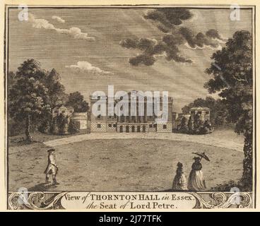 View from the Portico of the House to the Park at Stowe ...