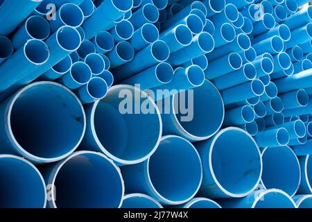 PVC pipes in warehouse Stock Photo - Alamy
