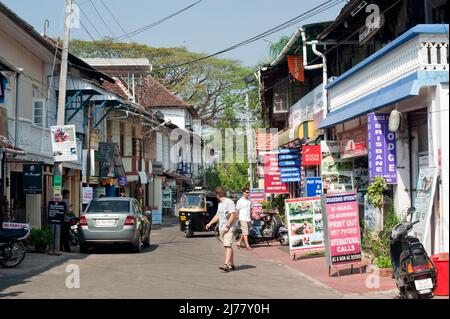 Market road at Kochi state Kerala India 02 04 2010 Stock Photo - Alamy