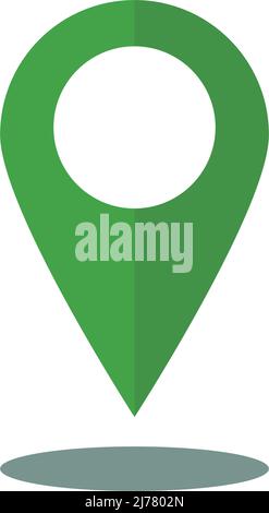 Navigation pinpoint, location map pins. Doodle sketch vector ...