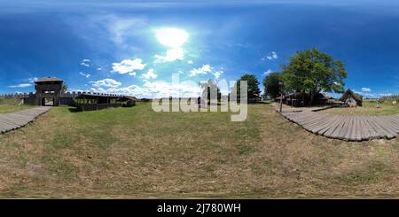 360° view of Wolin , JOMSBORG - Reconstruction of medieval city - Alamy