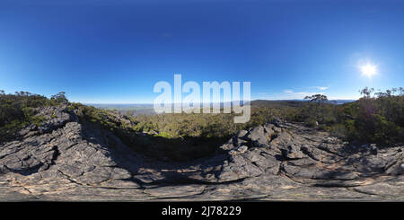 360° view of Grampians National Park from Mount Rosea Walking Track - Alamy