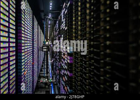 Parts of the data center that process all the experiments and data ...