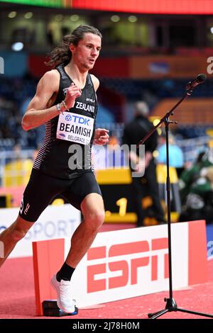 George Beamish participating in the Belgrade 2022 World Indoor ...