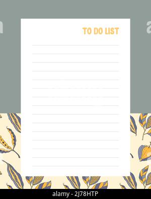 Reminders To do list pattern background with doodle pods. Forms ...
