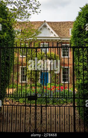The Chantrey, the Walls & Gates to The Chantry, Large House Ely Stock ...
