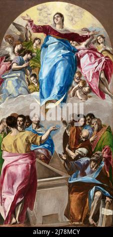 Assumption of the Virgin 1577; Spain by El Greco Stock Photo - Alamy
