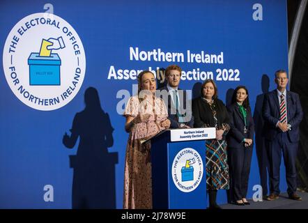 (from left) Alliance Party of NI candidates Kate Nicholl and Nuala ...