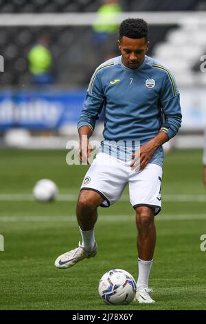 Korey Smith #7 of Swansea City in action during the game Stock Photo ...