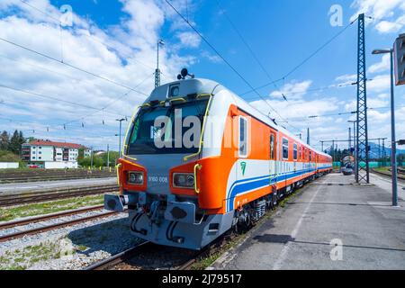 Freilassing: rail diagnostic train in Freilassing station in , Bayern ...