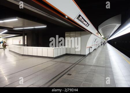 Wien, U-Bahn-Linie U3, Station Herrengasse // Vienna, Underground Line ...