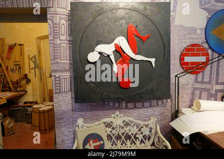 Florenz, Atelier von Street Artist CLET // Florence, Atelier of Street ...