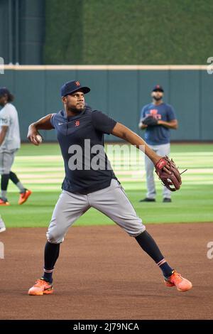 May 6 2022: Detroit first baseman Harold Castro (30) during pre game ...
