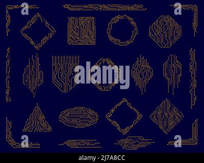 computer circuit triangle electronic component Stock Vector Image & Art ...