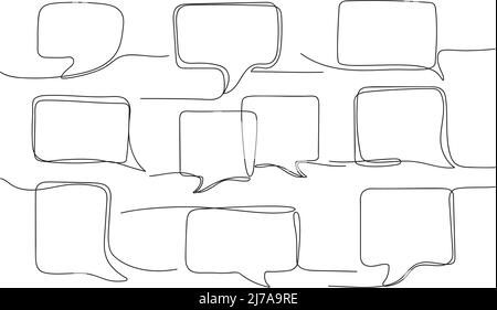 Chat message template. Rectangular text frame bubble Stock Vector Image & Art - Alamy