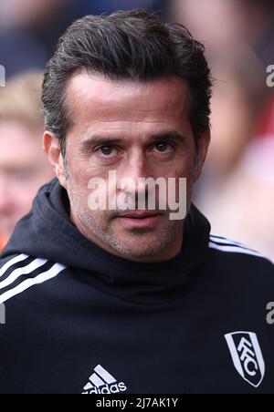 Fulham manager Marco Silva before the Premier League match at Craven ...