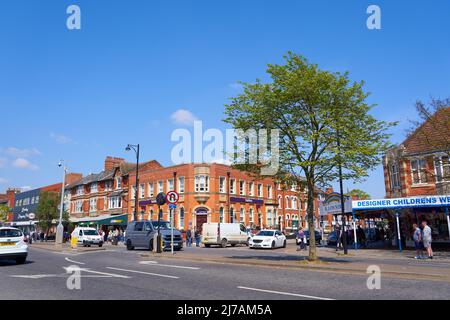 Street corner scene in Skegness, Lincolnshire, UK Stock Photo - Alamy