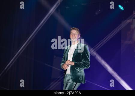 Vincent Gross bei "Die große Schlager-Hitparade" in der Messehalle ...