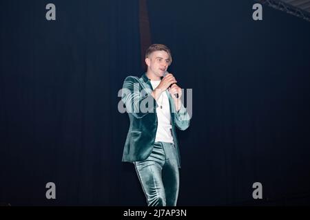 Vincent Gross bei "Die große Schlager-Hitparade" in der Messehalle ...
