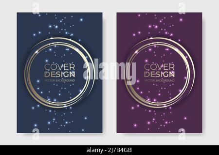 Luxury cover page design with pattern background, antique greeting card ...