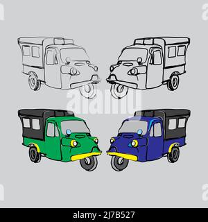Bemo Icon of the old Jakarta public transportation. (Bemo is a ...