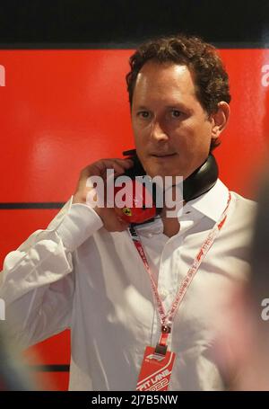 Ferrari chairman and Exor CEO John Elkann looks on before the F1 Grand ...