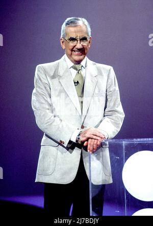 Ed McMahon during a taping of "TV Bloopers & Practical Jokes" circa ...