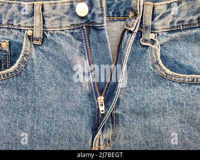 zipper zip denim jeans background abstract background cotton dress blue ...