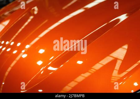 Abstract Shiny Red and Orange Metal Background Stock Photo - Alamy