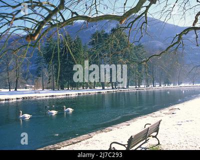 Vizille castle in winter Stock Photo - Alamy