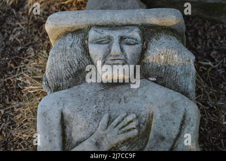 A pagan sanctuary in Busha village, Vinnytsia Oblast, Ukraine Stock ...
