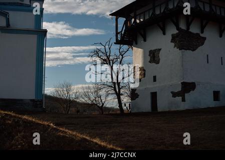 Cossack fortress tower in the center of Busha village, Vinnytsia Oblast ...