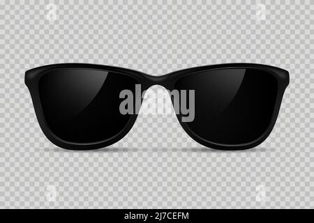 Glasses without temples isolated. Black plastic glasses Stock Vector ...