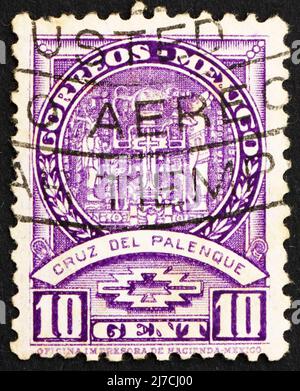 Mexico Postage Stamp - Cross of Palenque Stock Photo - Alamy