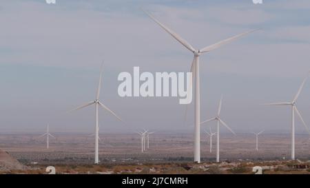 Windmills in the Ocotillo Wind farm at Anza-Borrego Desert State Park ...