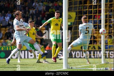 Norwich City's Sam Byram scores but the goal is ruled by VAR for ...
