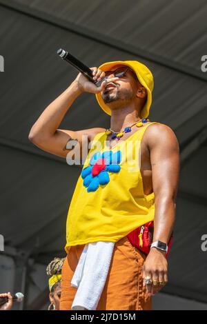 Rapper Pell (Jared Pellerin) during New Orleans Jazz & Heritage ...