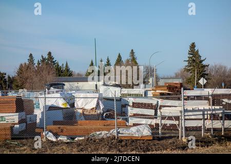 A well stock lumberyard at the Legacy Co-op in Churchbridge ...