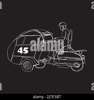 Helicak is the old city of Jakarta public transportation. (The three ...