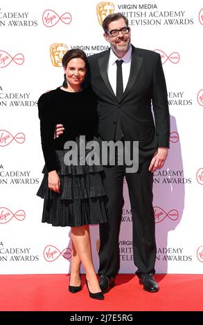 Ingrid Oliver and Richard Osman attending the 2025 BAFTA Television ...