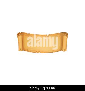 Papyrus scroll, royal banner, paper parchment with old texture ...