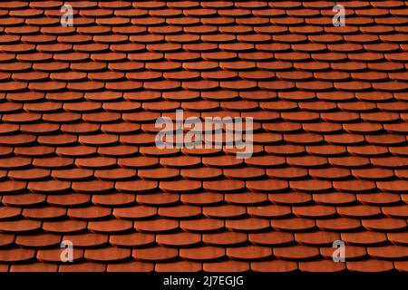 Rounded roof tiles Stock Photo - Alamy
