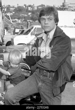 Mark Hamill with son Nathan Circa 1980's Credit: Ralph Dominguez ...