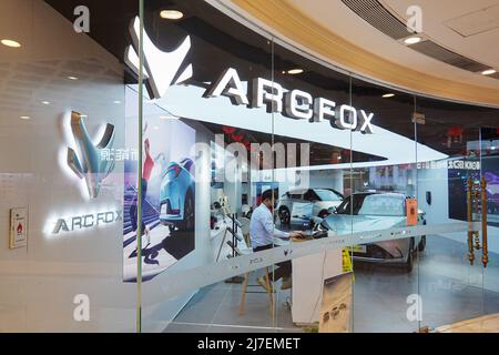 An ARCFOX Auto store is operating in Changzhou. (Photo by Sheldon Cooper / SOPA Images/Sipa USA ...
