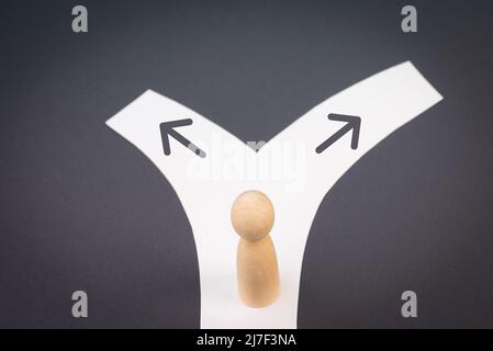 Standing on a junction, choosing a direction, new oppurtunity, decision ...